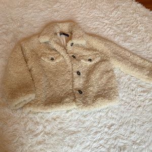 Zara | Jackets & Coats | Zara Sherpa Jacket | Poshmark